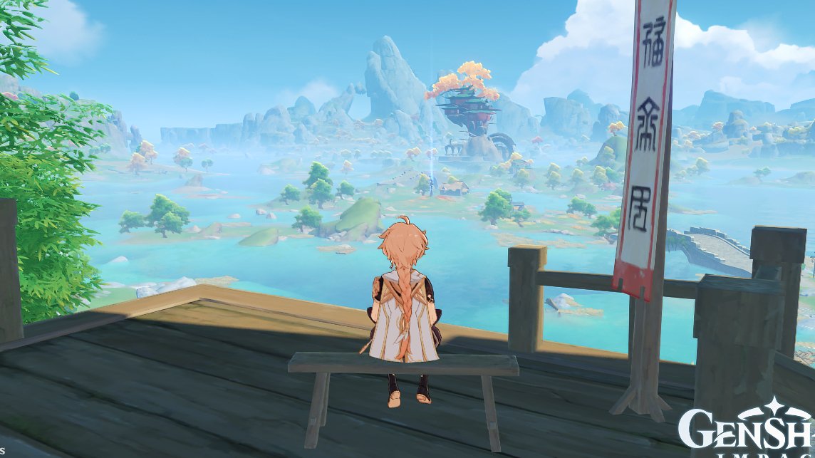Genshin Photo Challenge Day 7: share a photo of one chara sitting ...