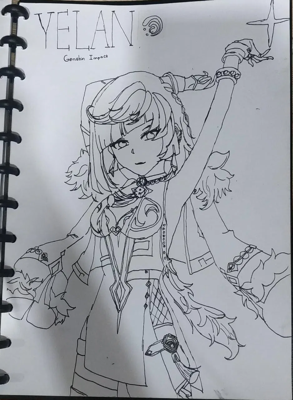 Yelan Drawing Genshin Impact | HoYoLAB