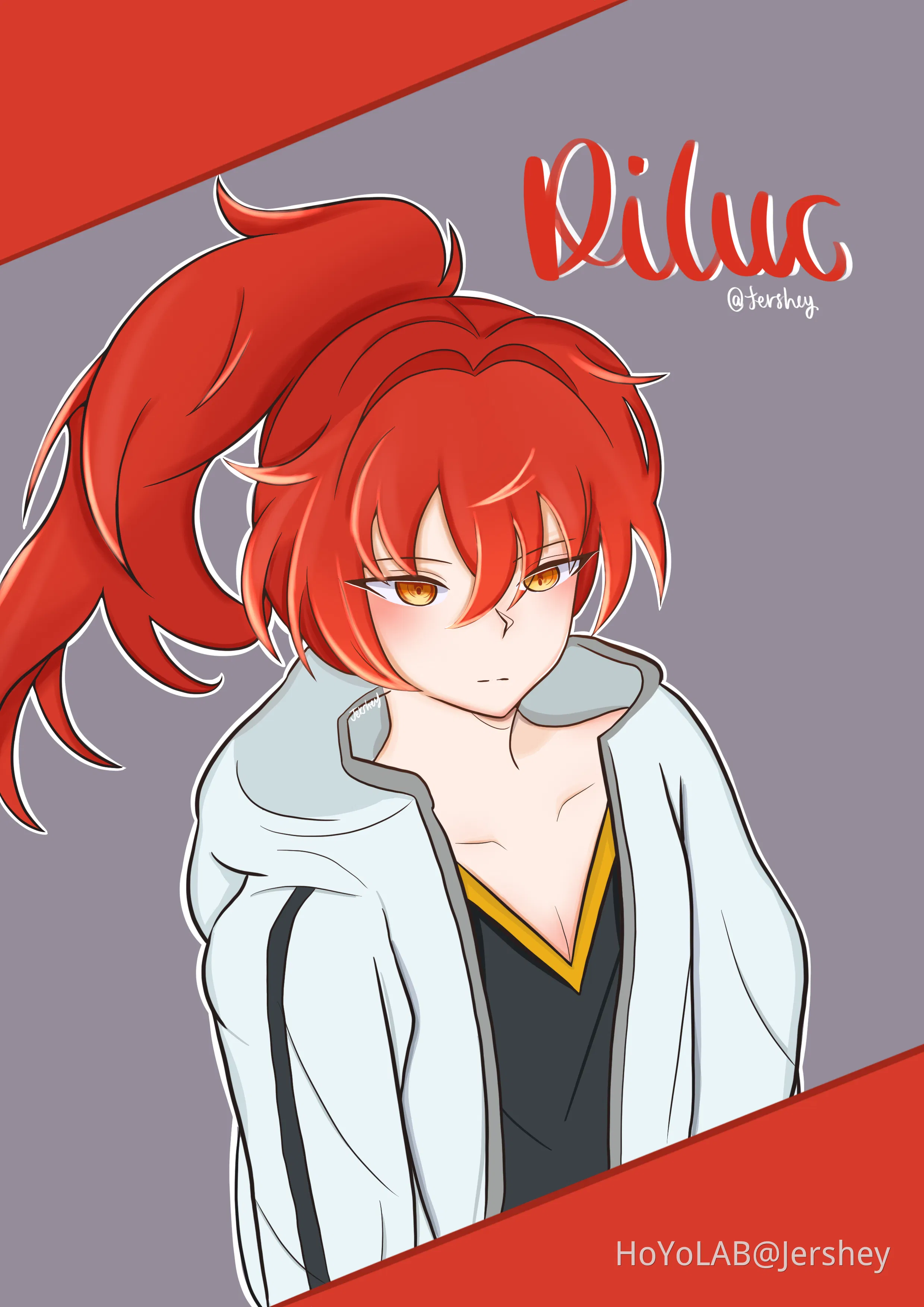 HIGH PONYTAIL DILUC Genshin Impact | HoYoLAB