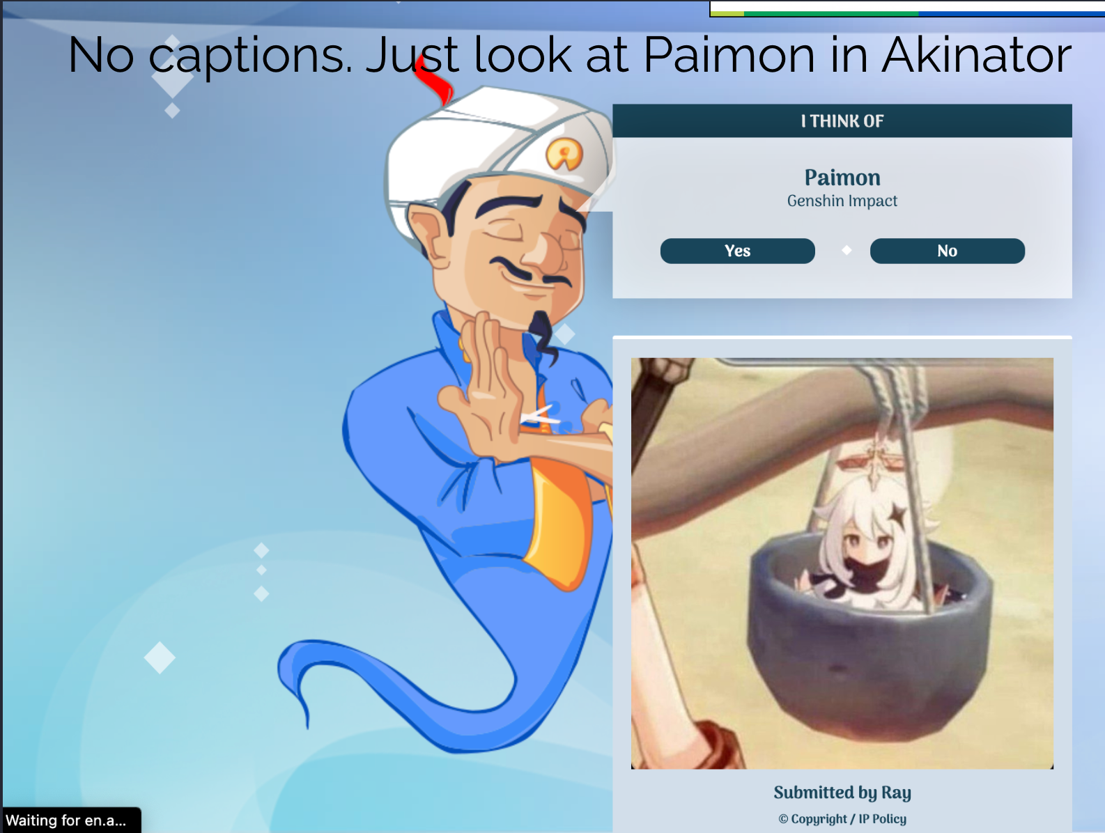 Akinator Paimon :( Genshin Impact | HoYoLAB