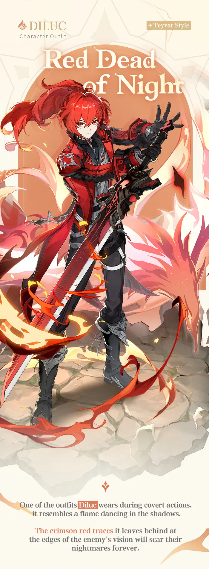 "This outfit reminds me of different times." – Diluc's New Outfit ...