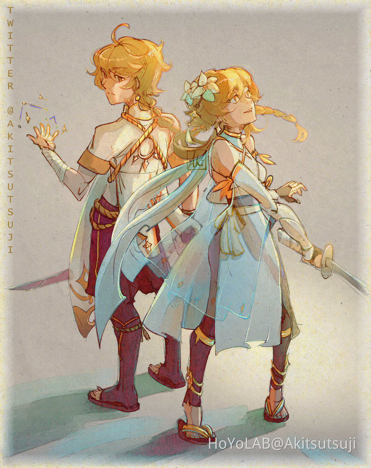 Traveler's Inazuma outfit design Genshin Impact | HoYoLAB