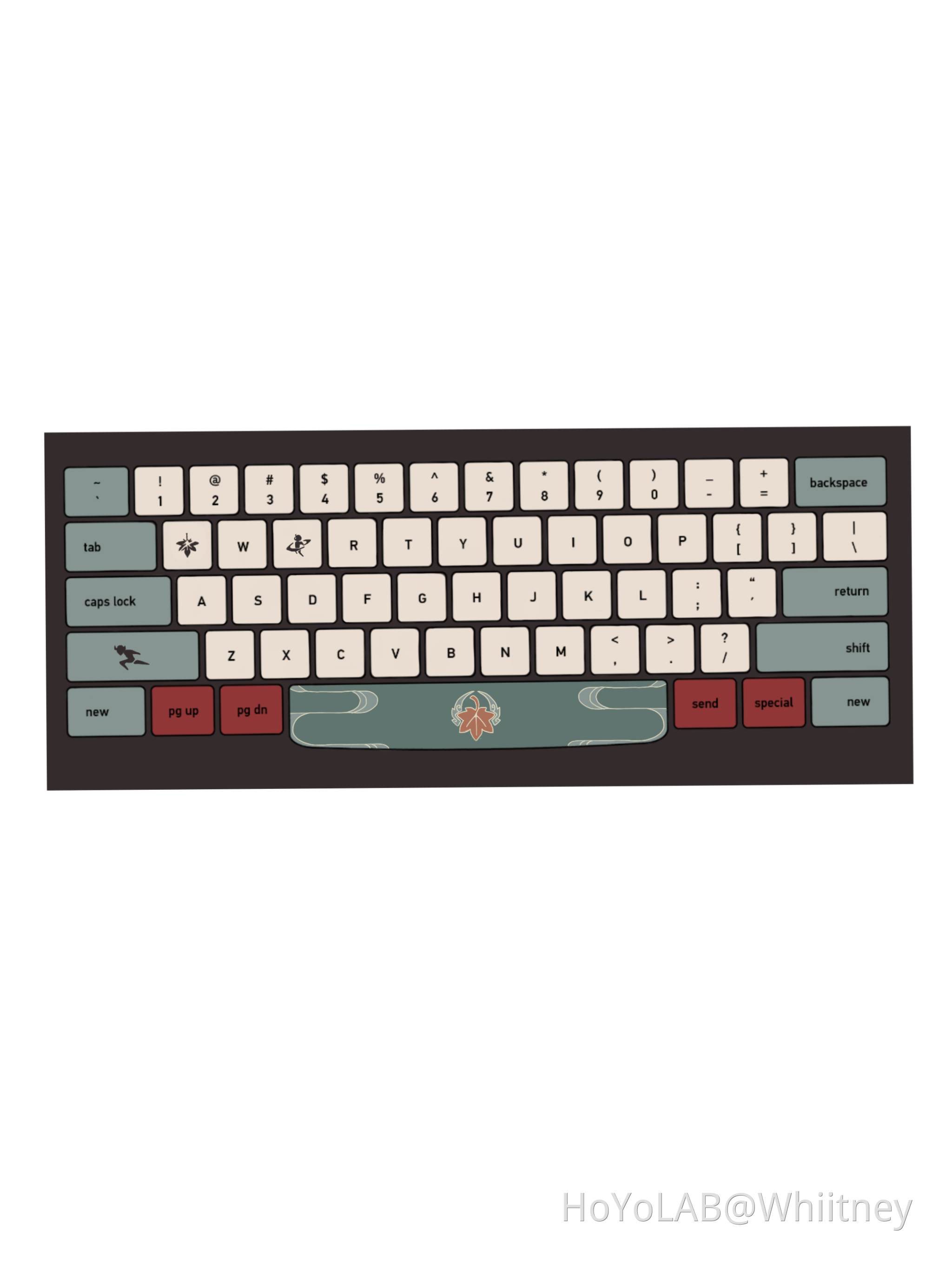 I made a Kazuha Inspired keyboard design | Genshin Impact | HoYoLAB