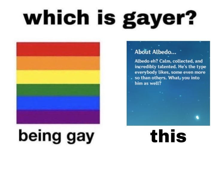 kaeya voice line about albedo sure is smth Genshin Impact | HoYoLAB