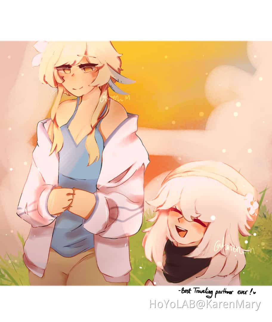 lumine & paimon Genshin Impact | HoYoLAB