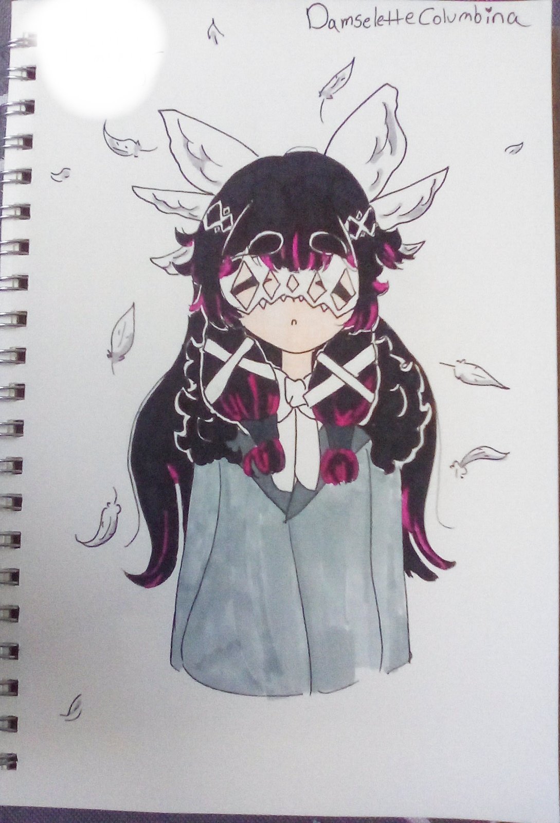 Damselette Columbina (now in color!) Genshin Impact | HoYoLAB
