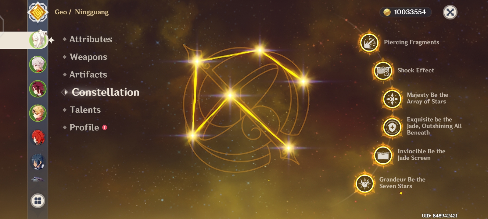 First constellations 6 character... | Genshin Impact | HoYoLAB