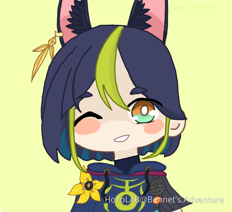 Tighnari chibi art he really made super motivated for dendro Genshin ...