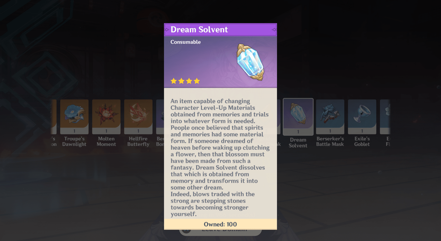 Finally hitting 100 dream solvent in Signora domain~ Genshin Impact ...