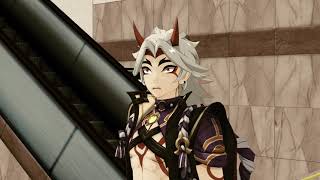 WHEN AETHER SPEAKS TEYVAT'S LANGUAGES GENSHIN IMPACT MMD Genshin Impact ...