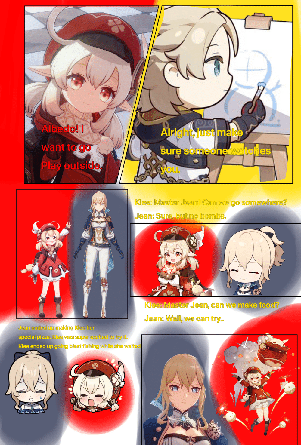 #Klee’s Escape Plan // A Fun Day out with Master Jean. Genshin Impact ...