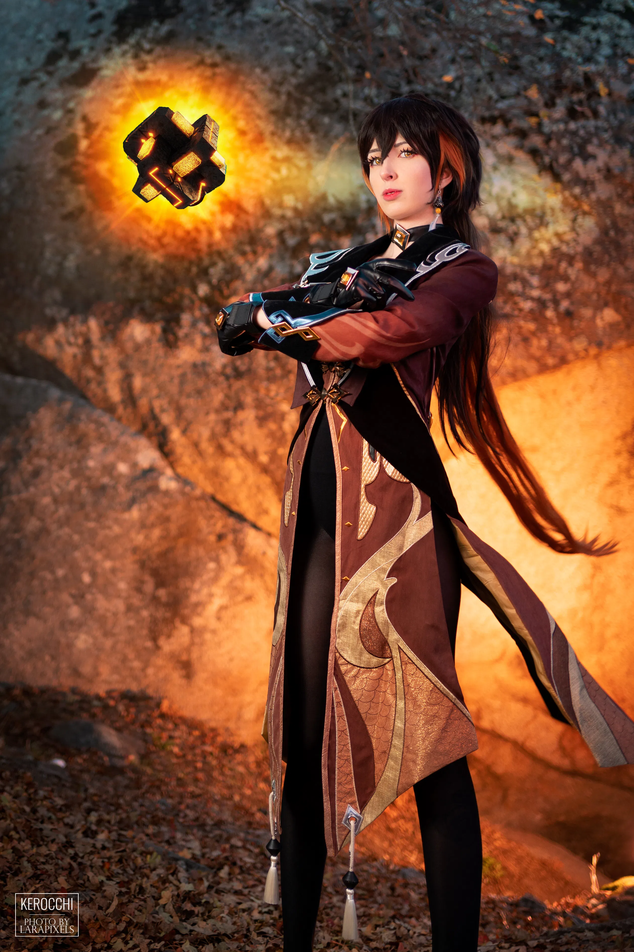 My fem Zhongli genderbend cosplay and vortex vanquisher 🔶 Genshin ...