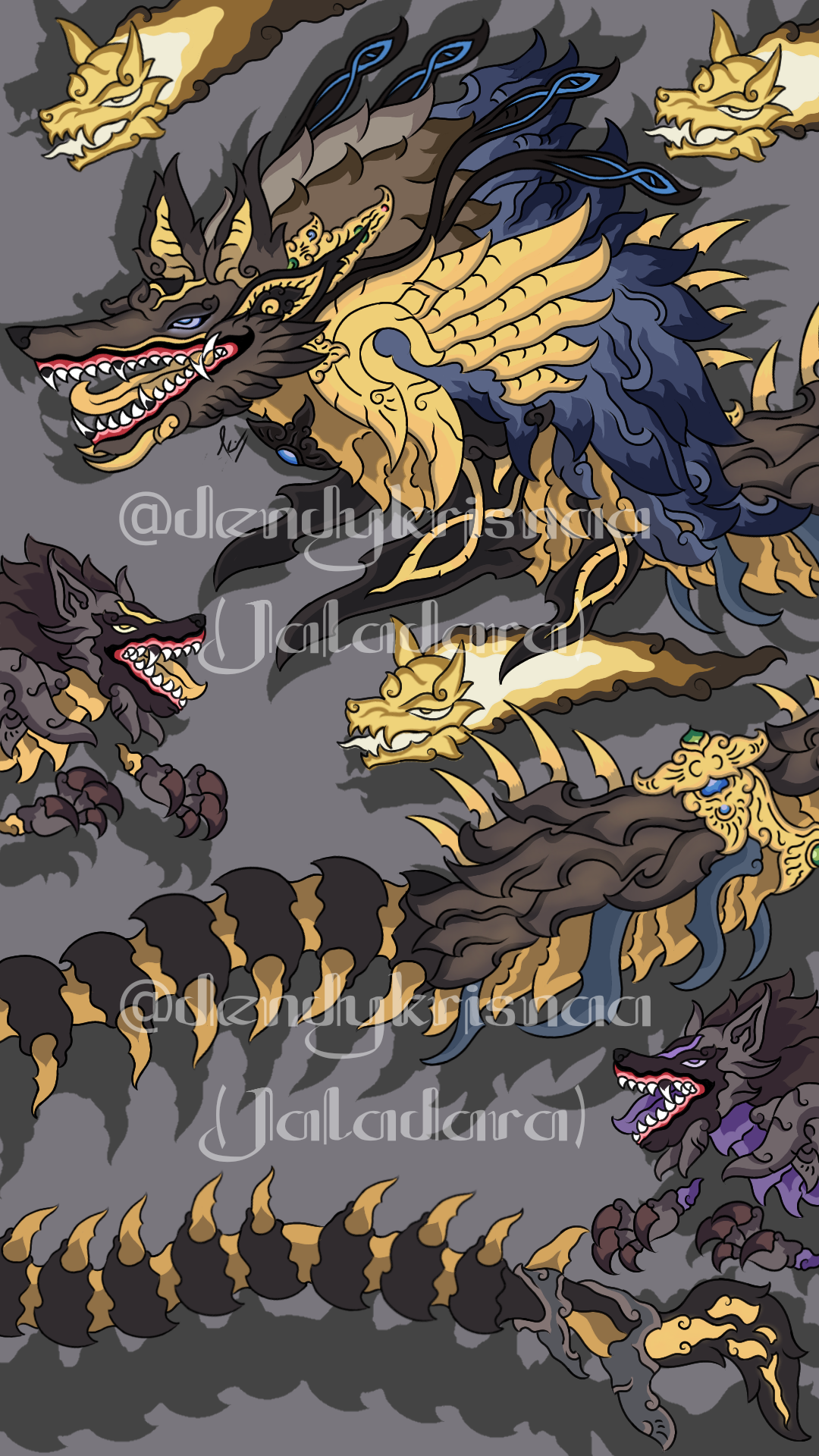 Prabu Sona Kencana (Golden Wolflord Javanese Wayang Puppet Fanart ...