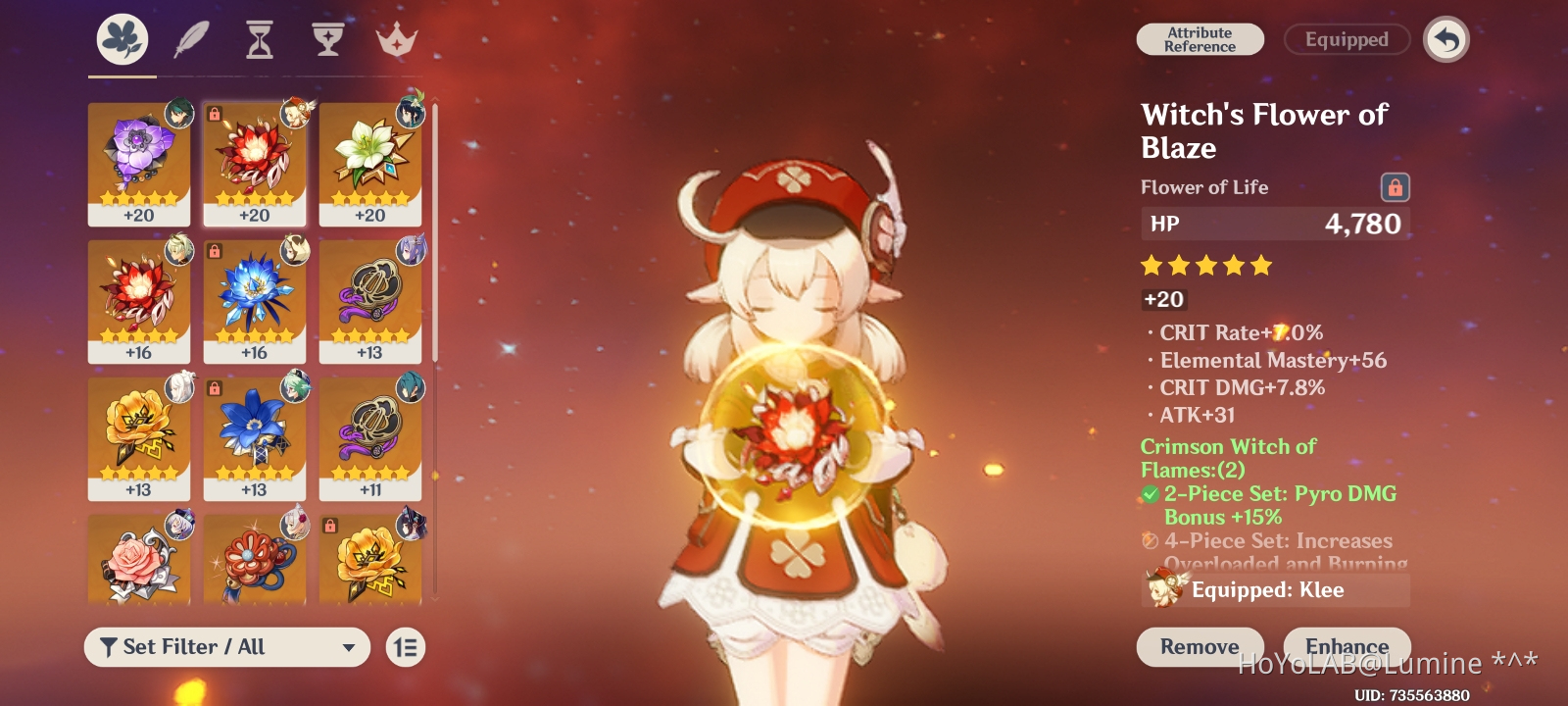 My Klee build | Genshin Impact | HoYoLAB