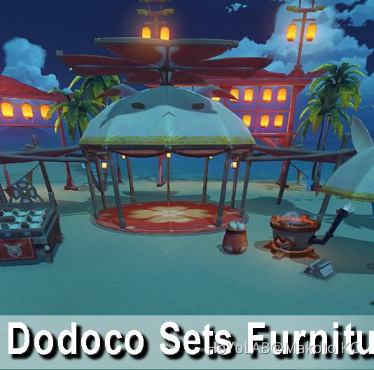 [v2.8] MKT Serenitea Pot New Dodoco Sets Furniture. Genshin Impact ...