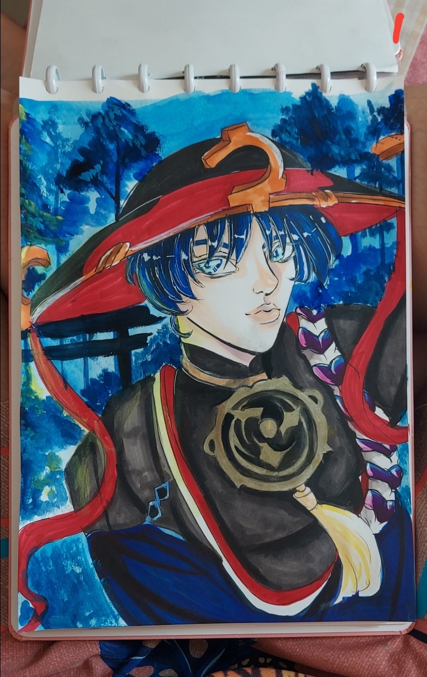 uma fanart que eu fiz do scaramouche Genshin Impact | HoYoLAB