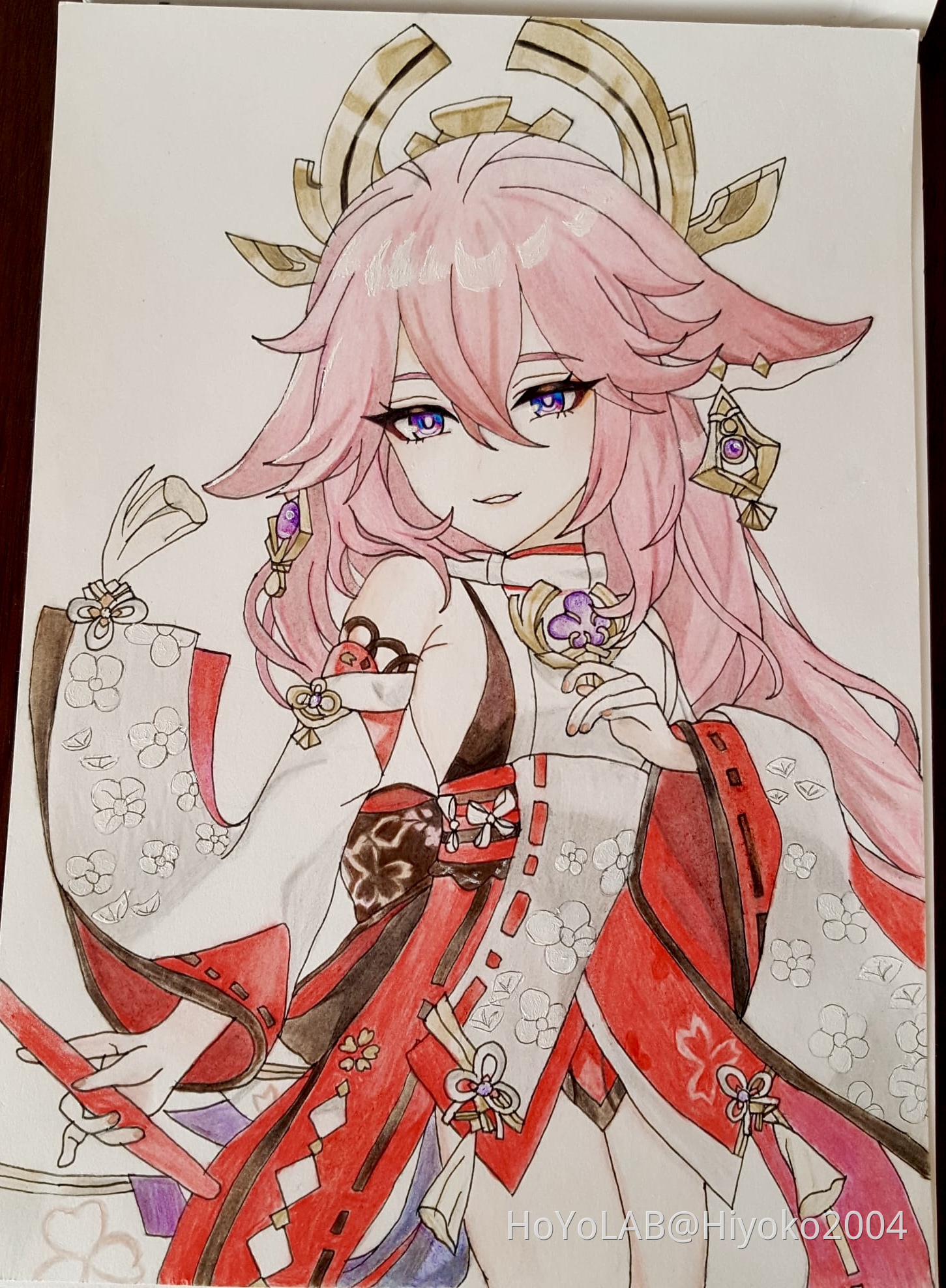 Yae Miko fan art Genshin Impact | HoYoLAB