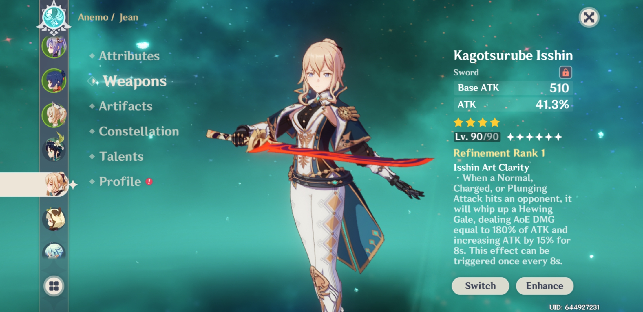Level 90 Kagotsurube Isshin Genshin Impact HoYoLAB