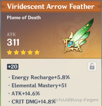 Viridescent Arrow Feather Genshin Impact | HoYoLAB