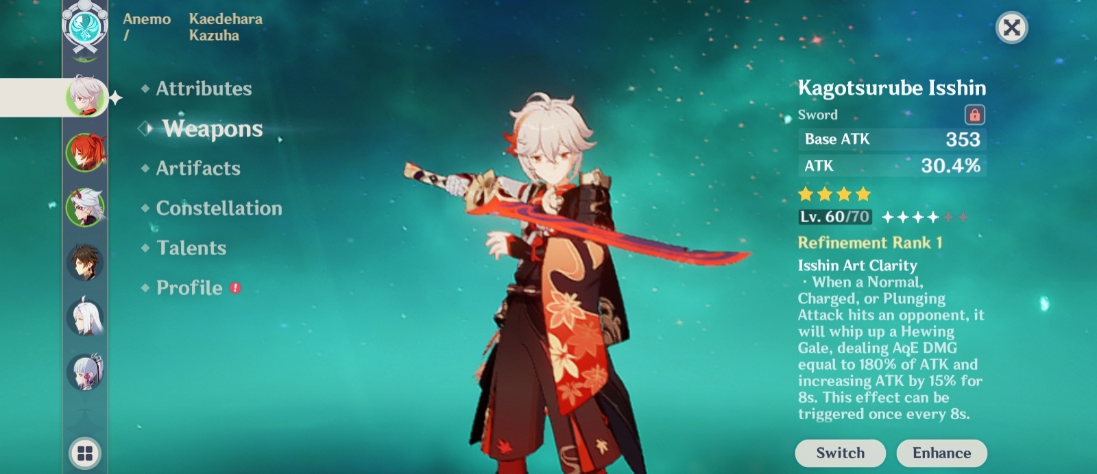 Kazuha with Kagotsurube Isshin Genshin Impact | HoYoLAB