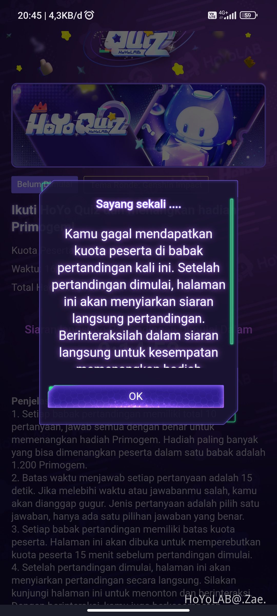 kecewa berat padahal baru aja selesai waktunya | HoYoLAB