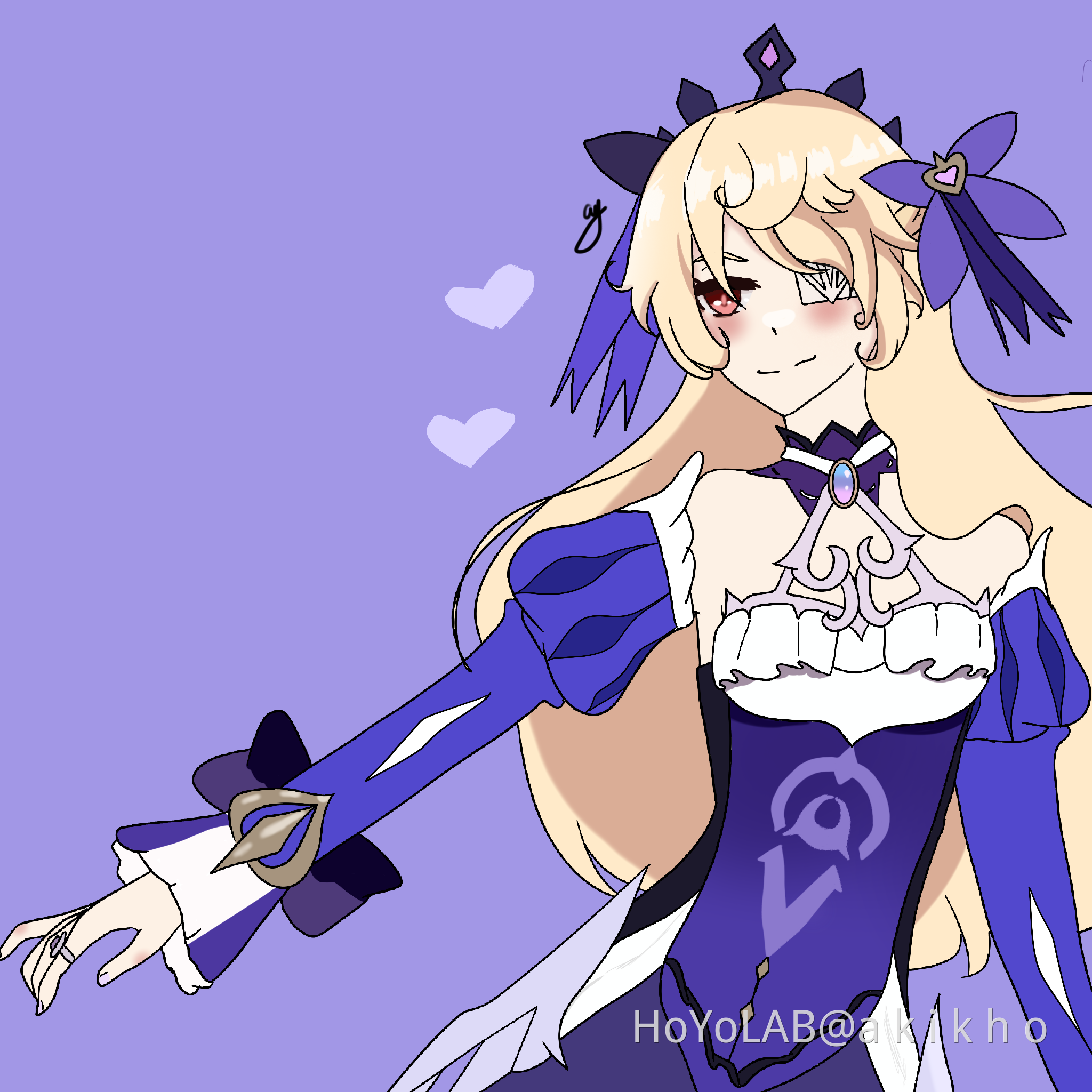 Quick Drawing Of Fischl’s New Outfit! Genshin Impact | HoYoLAB