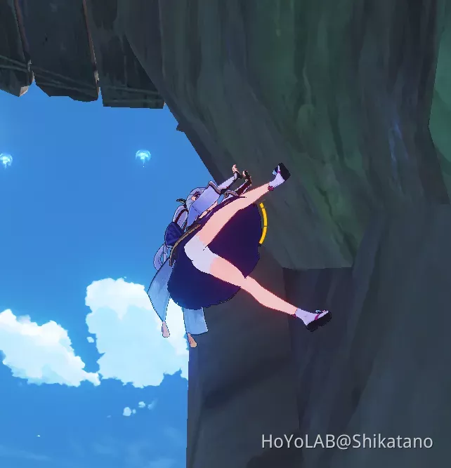 ayaka rock climbing Genshin Impact | HoYoLAB