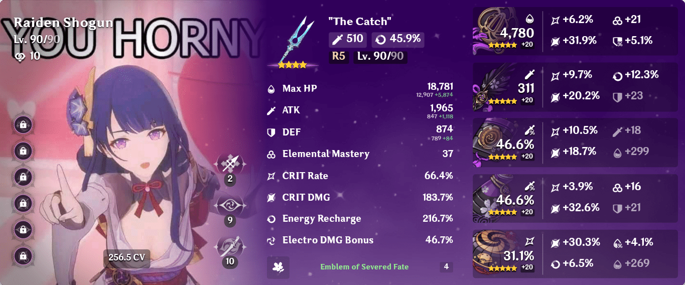 The best raiden shogun (The Catch) Genshin Impact | HoYoLAB