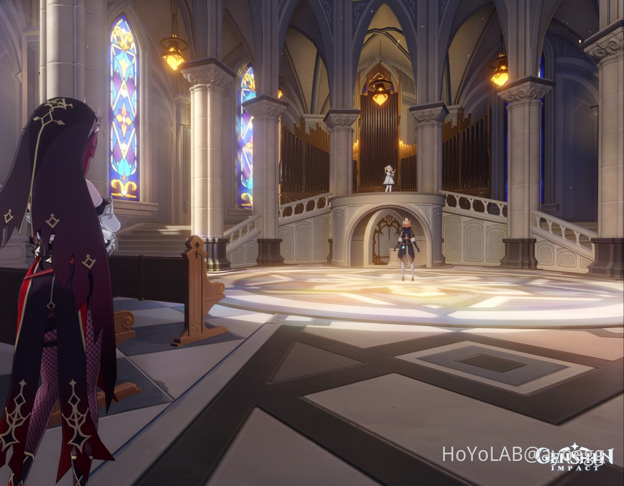 Church Visit Ft. Rosaria, Jean & Barbara Genshin Impact | HoYoLAB