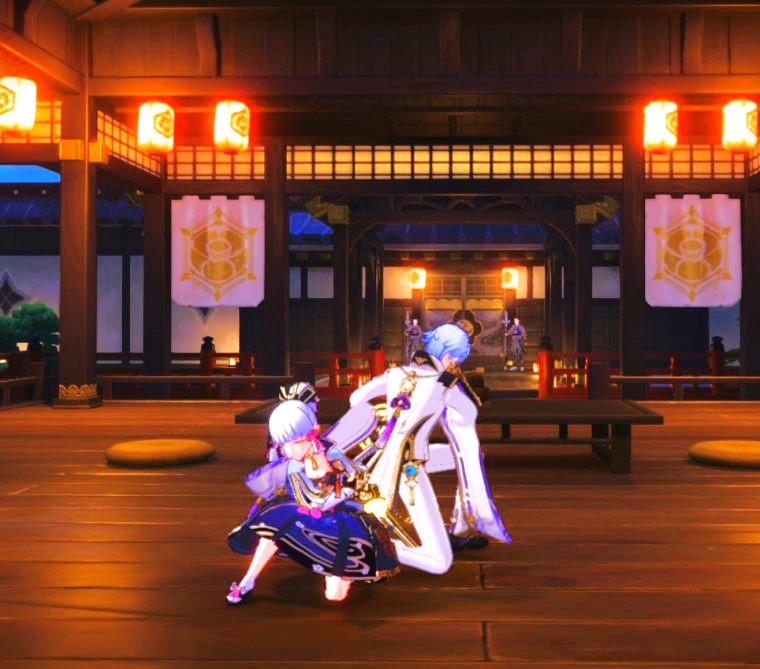 my friend and i got bored so we decided to do a photo with the kamisato ...