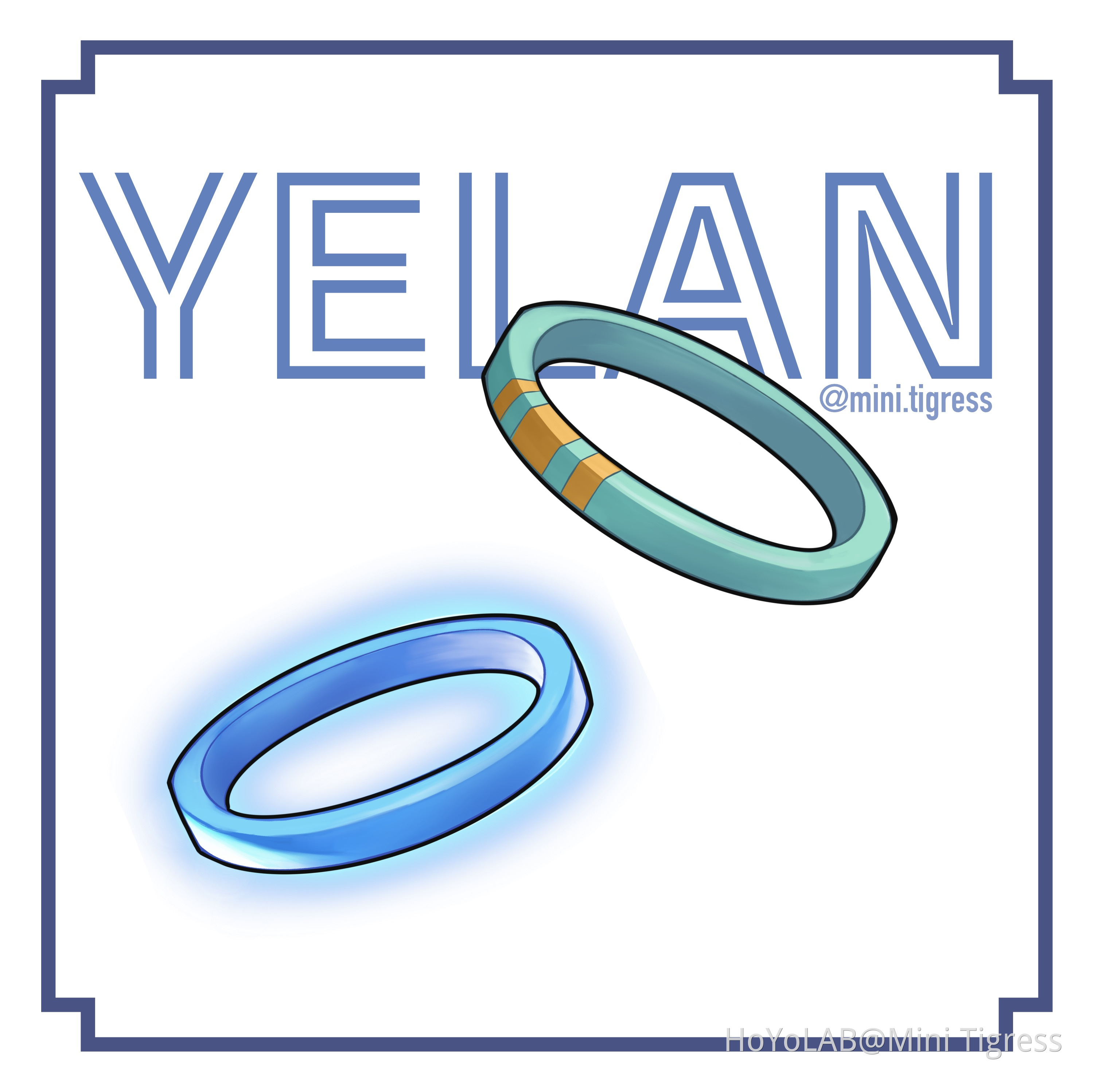 Yelan Sticker Set | Genshin Impact | HoYoLAB