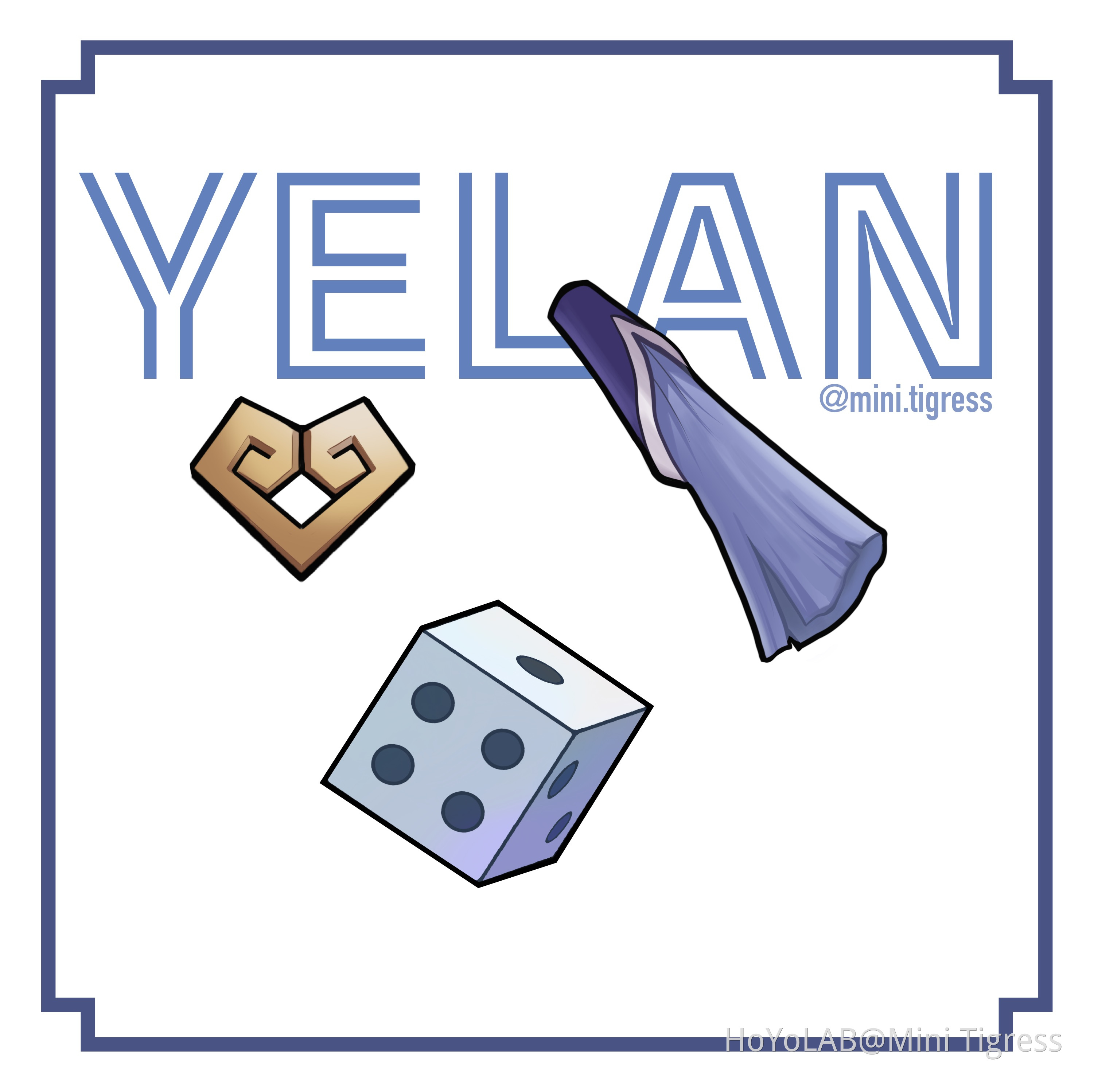 Yelan Sticker Set | Genshin Impact | HoYoLAB