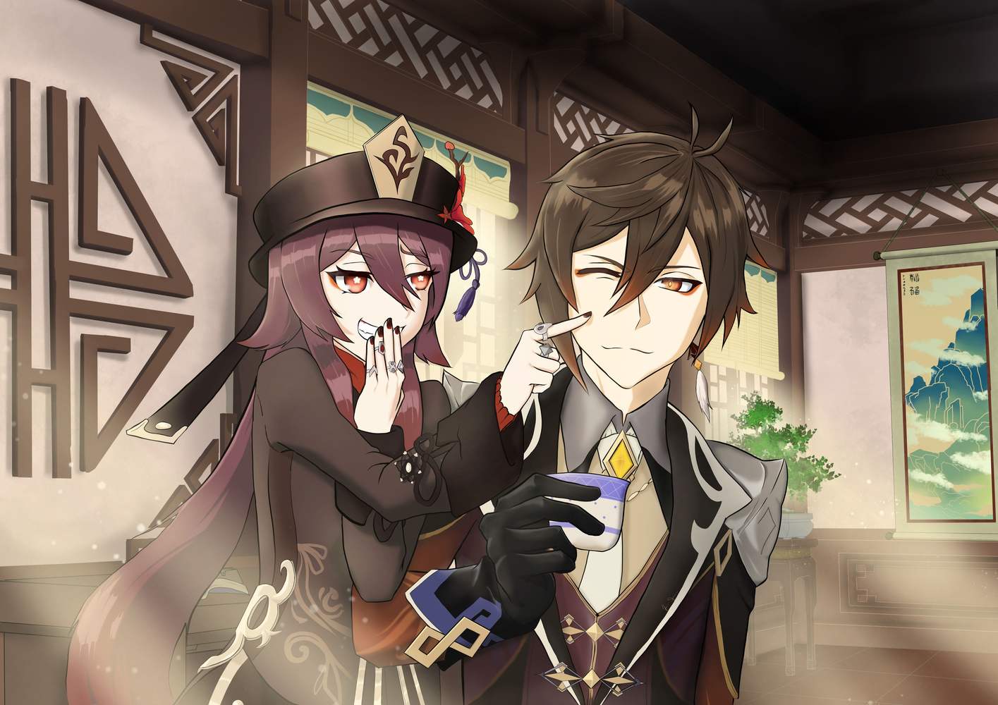 A joyful day at the Xinyue kiosk Genshin Impact | HoYoLAB