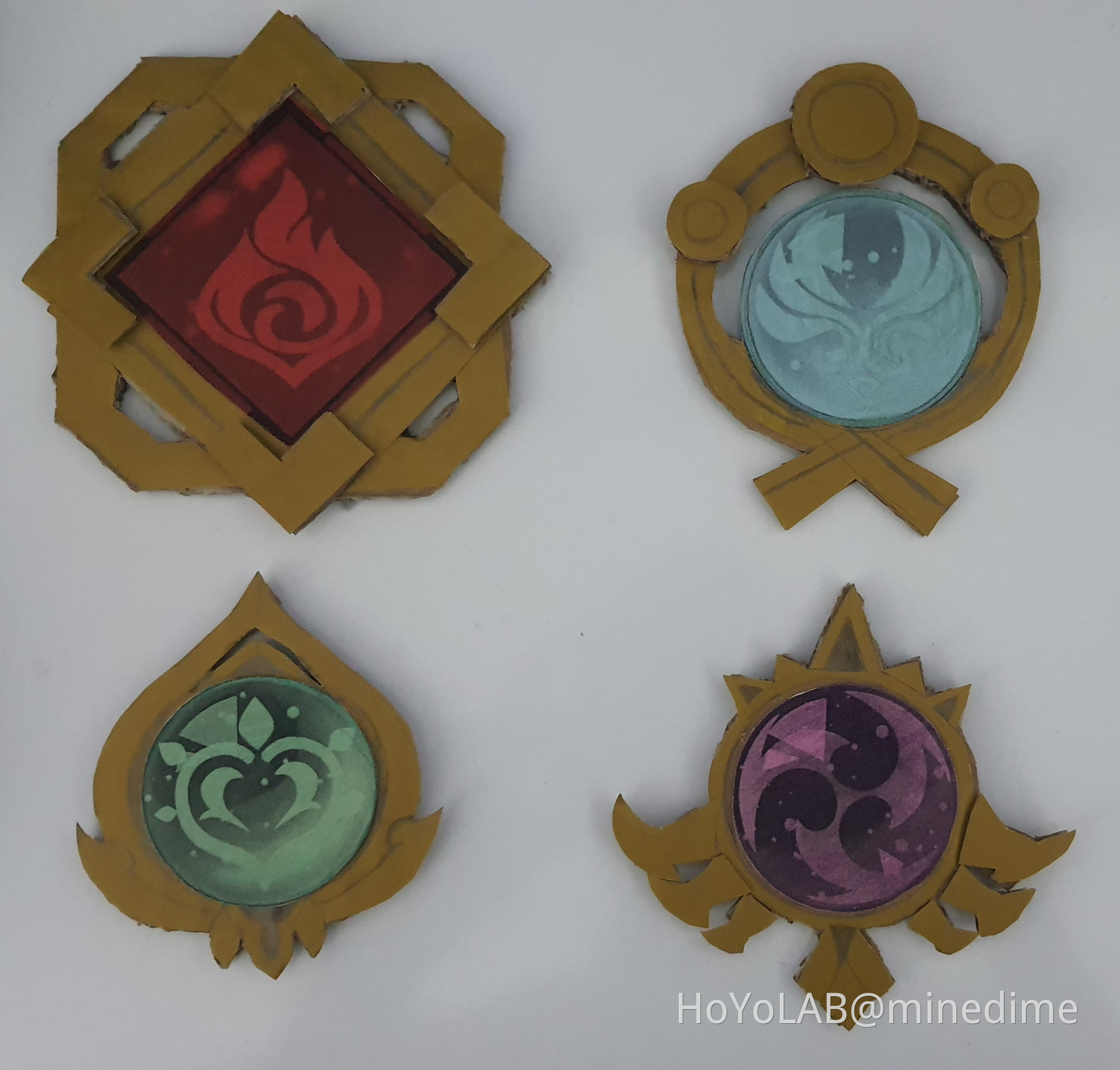 I made the vision holders of all regions Genshin Impact | HoYoLAB