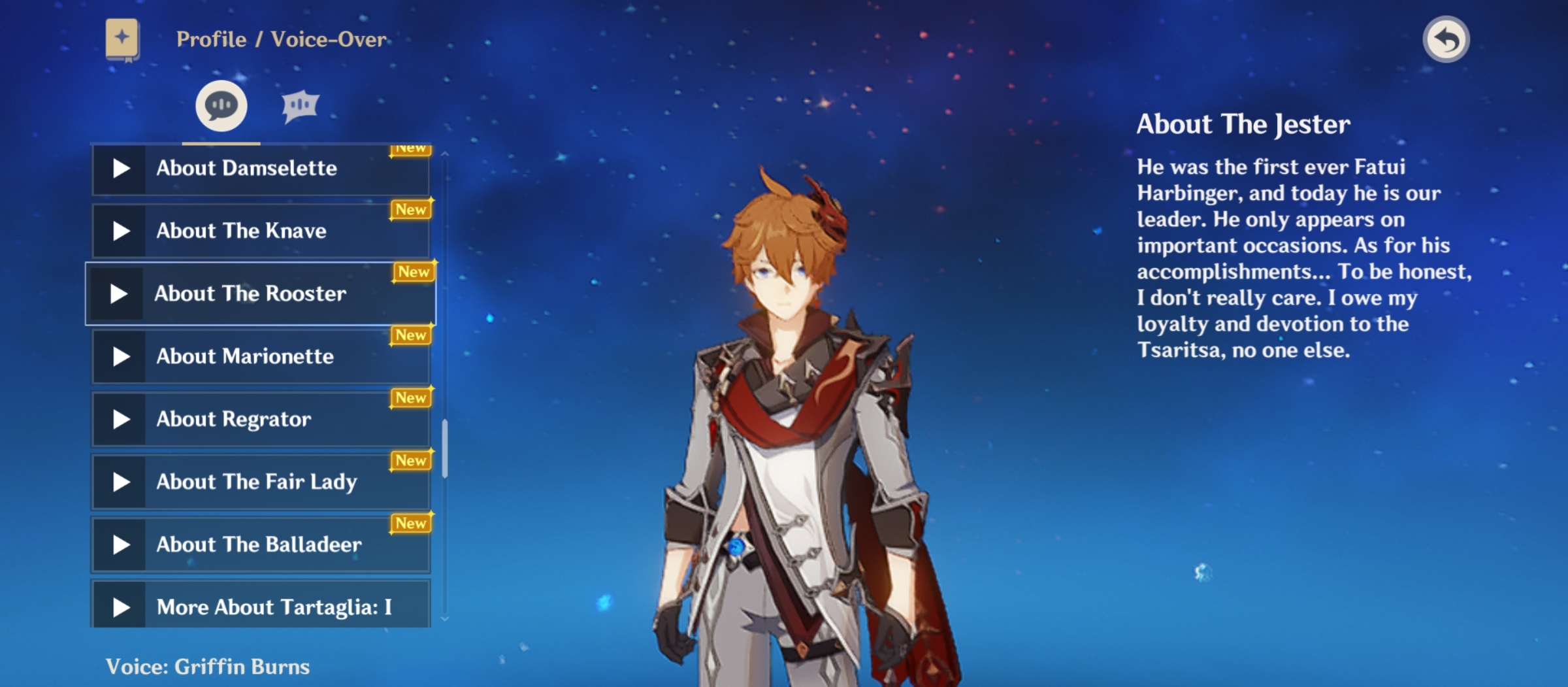 I didn't know Childe got that many new voicelines Genshin Impact | HoYoLAB