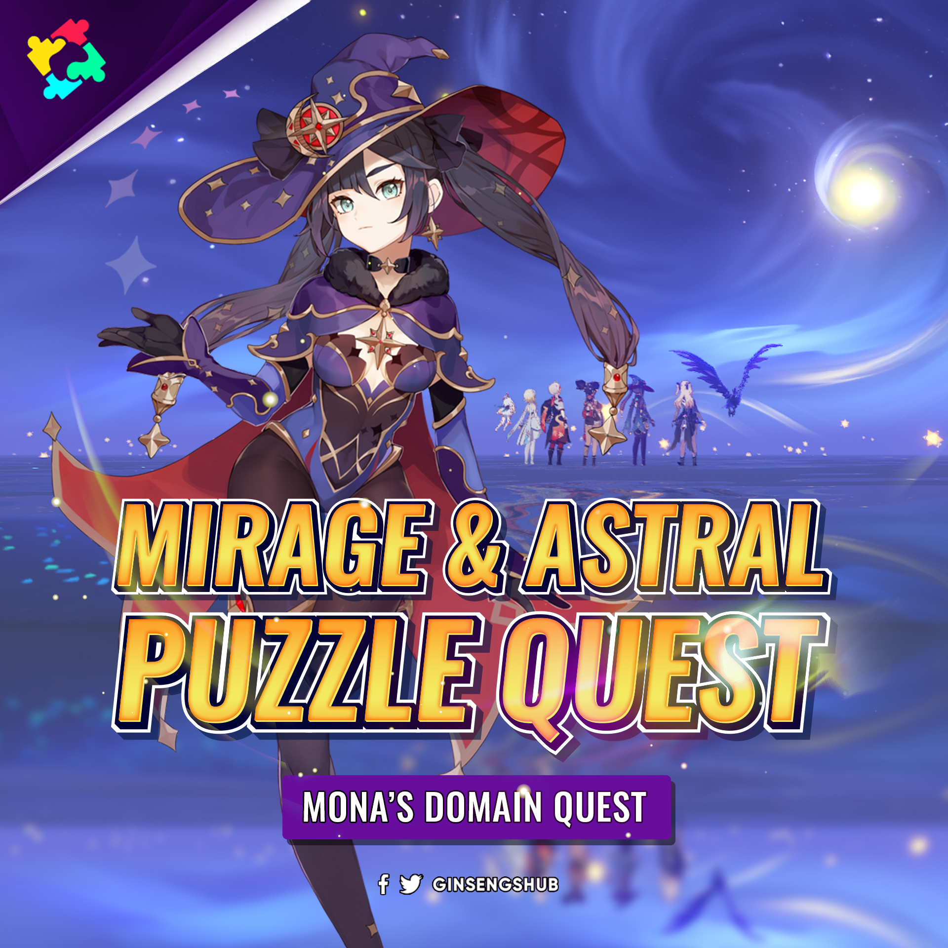 [v2.8] Mona's Domain: Mirage & Astral Shard Puzzles Genshin Impact ...