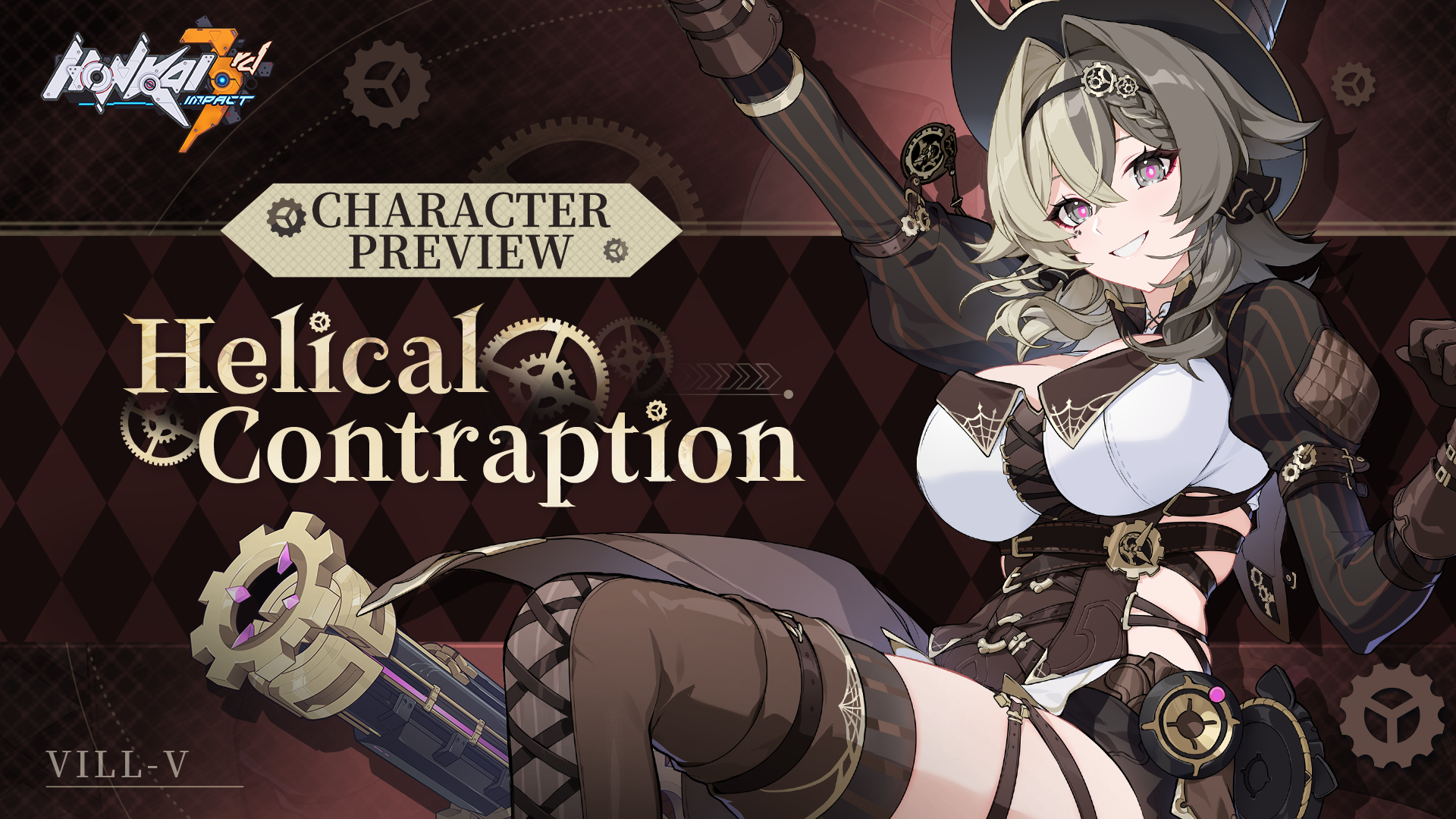 New S-rank Battlesuit Vill-V Helical Contraption Preview Honkai Impact 3rd | HoYoLAB