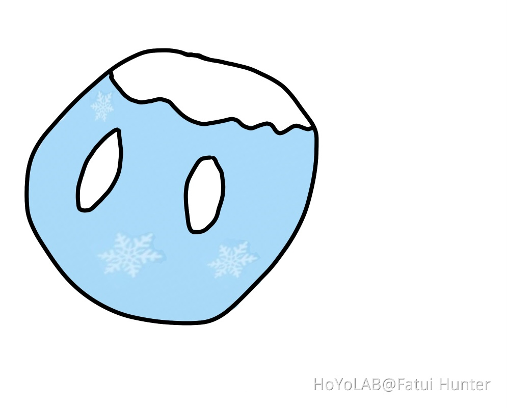 My first Fan Art! A cryo slime’ Genshin Impact | HoYoLAB
