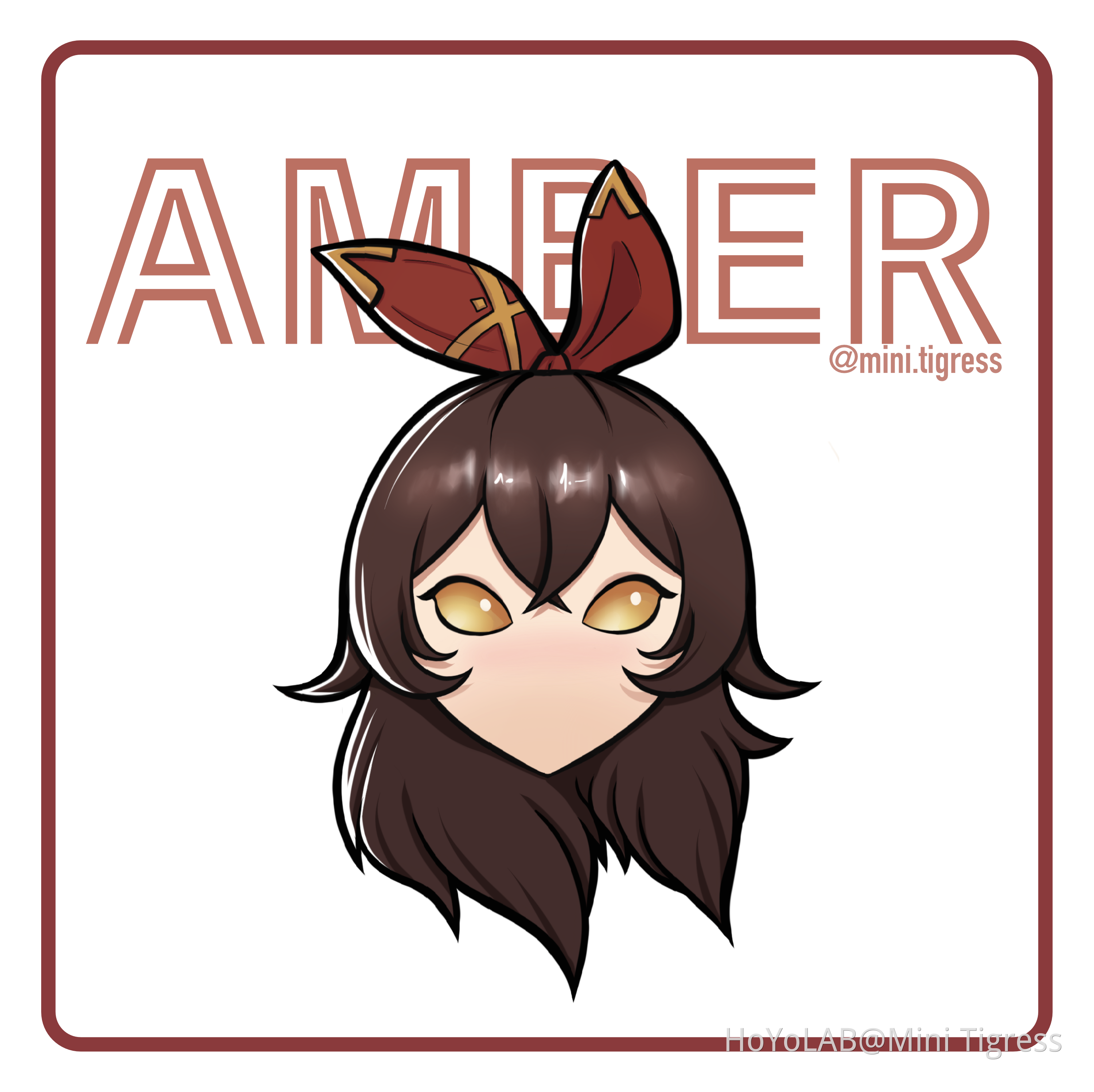 Amber Sticker Set Genshin Impact | HoYoLAB