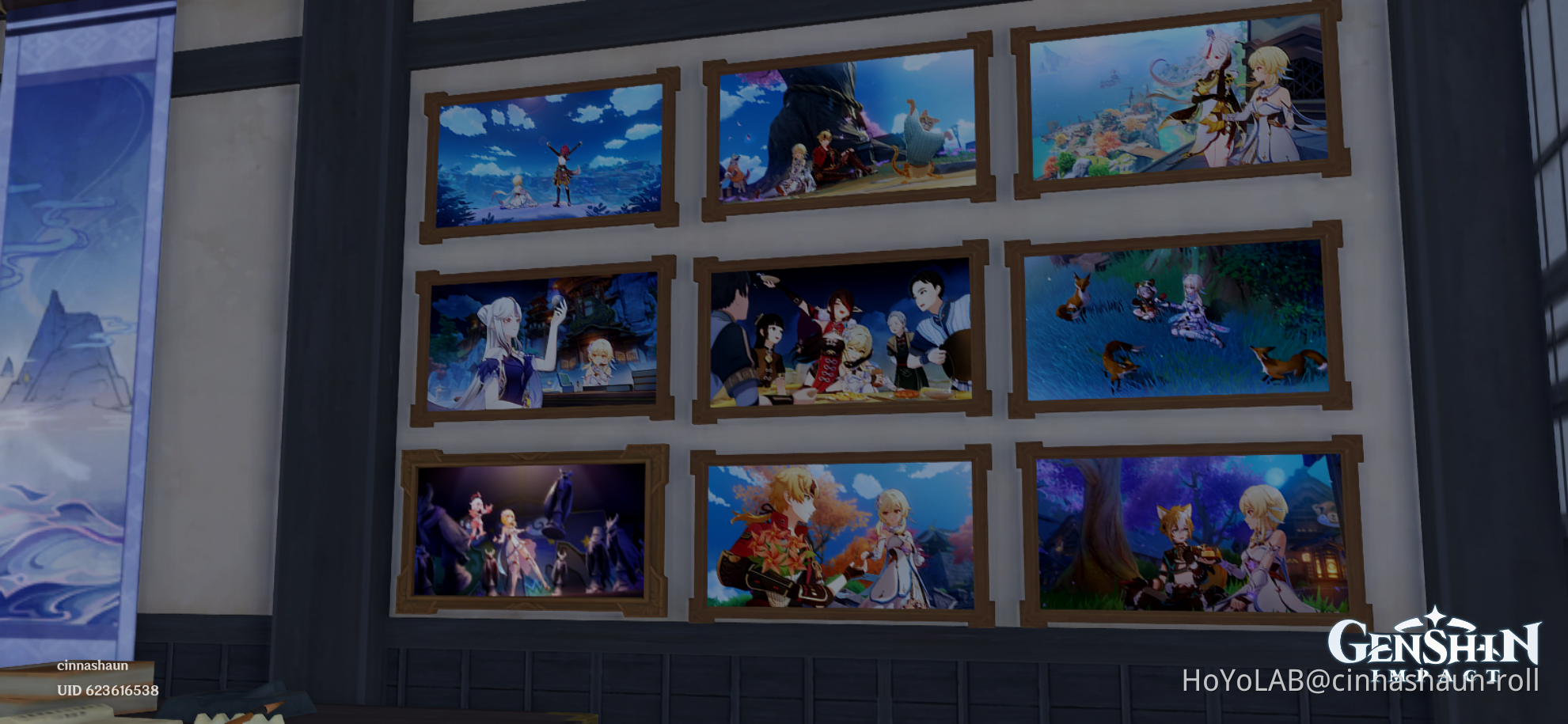 My wall of hangout memories… Genshin Impact | HoYoLAB