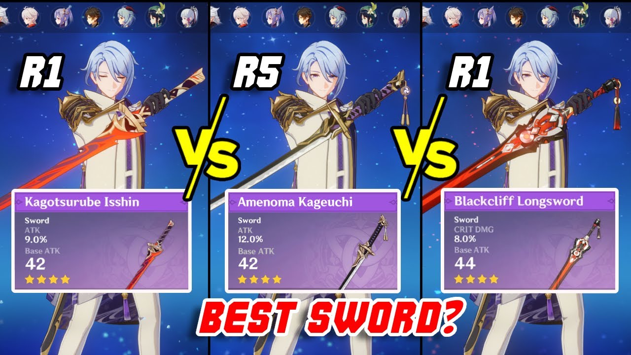 R1 Kagotsurube Isshin (Cursed Blade) Vs R5 Amenoma Vs R1 Blackcliff ...
