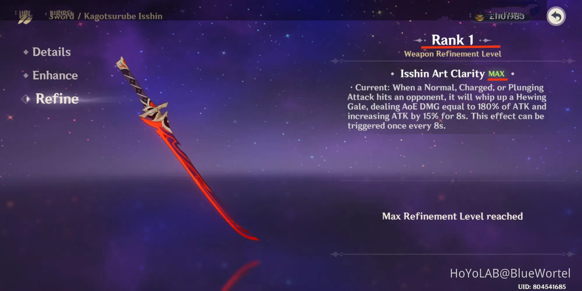 Stronger and Rarer 4* Sword - Kagotsurube Isshin Genshin Impact | HoYoLAB