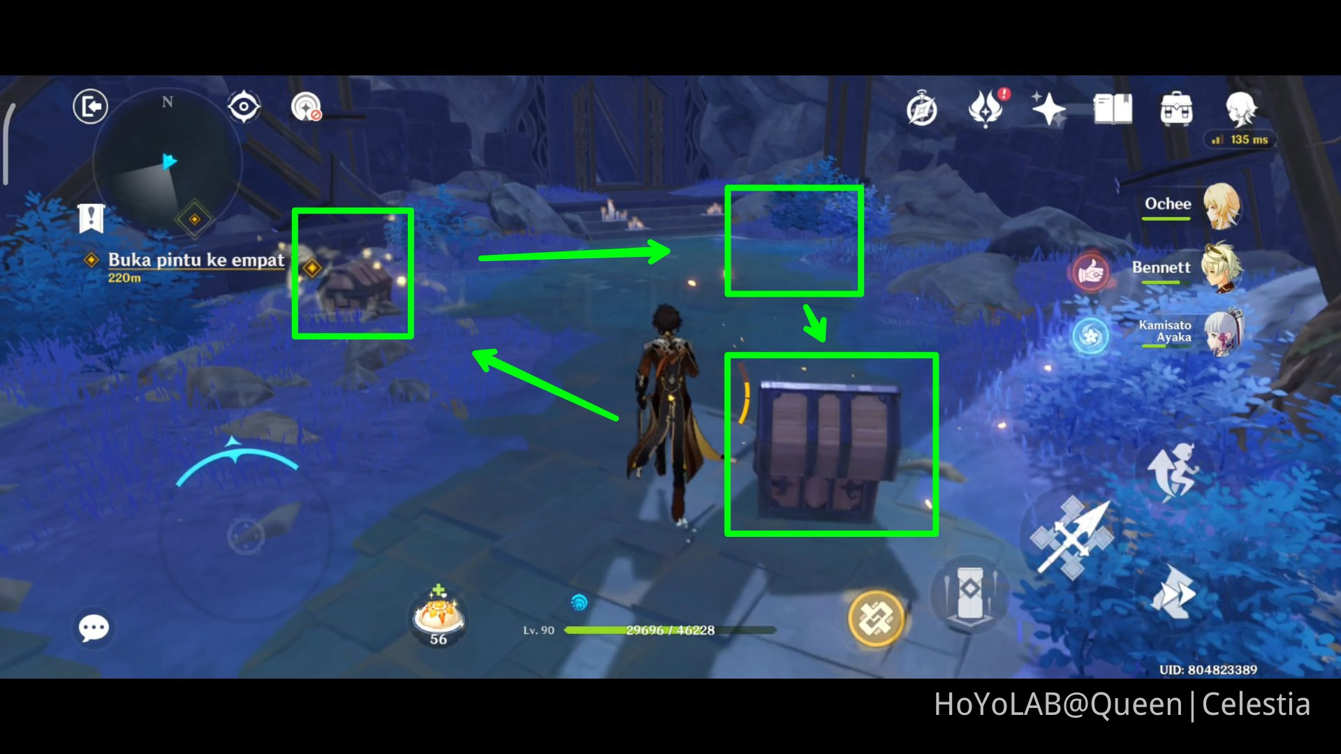 GUIDE PUZZLE DOMAIN BINTANG BIRU KUNO PINTU KE 3 [PART3] Genshin Impact ...