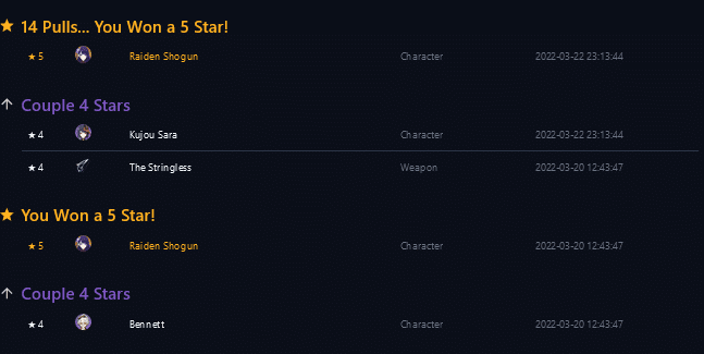 Pity counter Genshin Impact | HoYoLAB