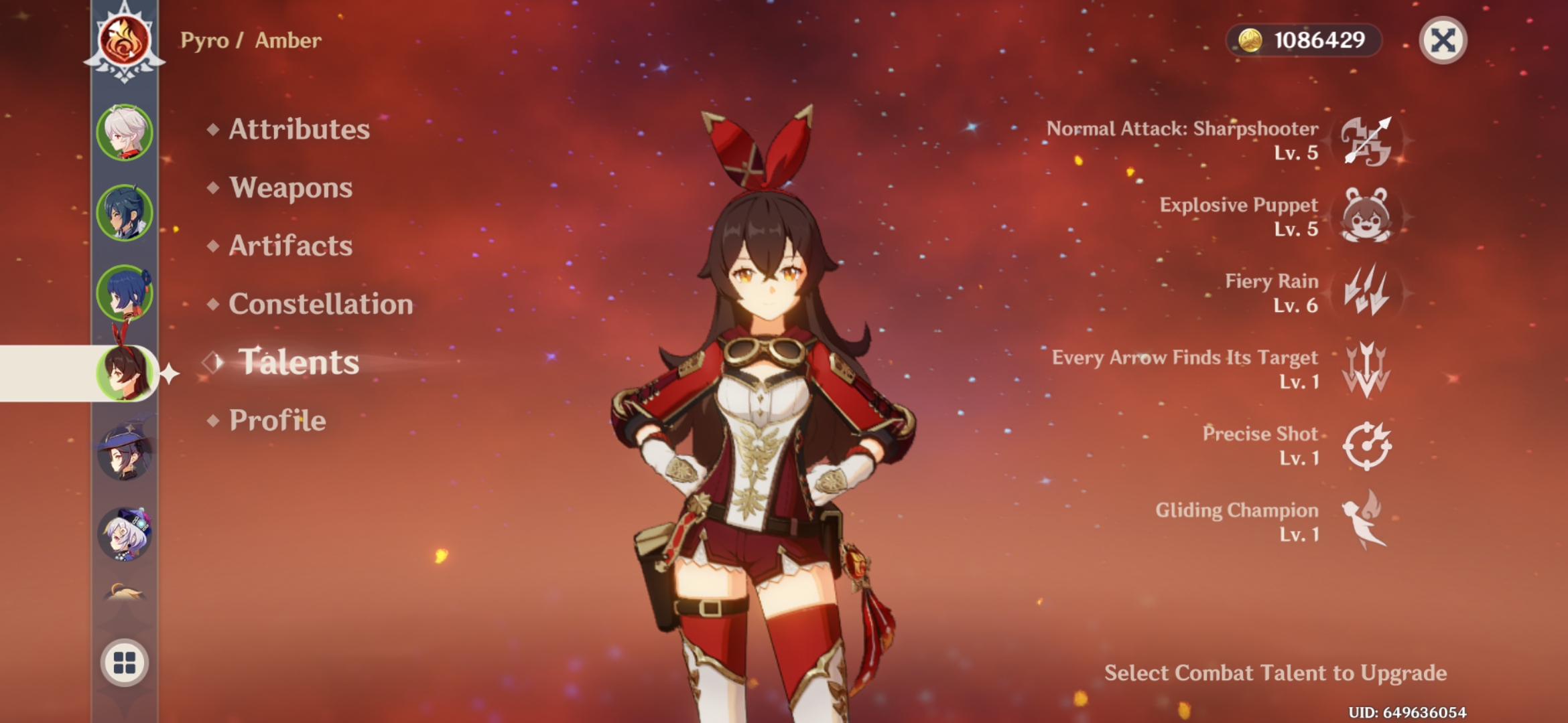 my amber build | Genshin Impact | HoYoLAB