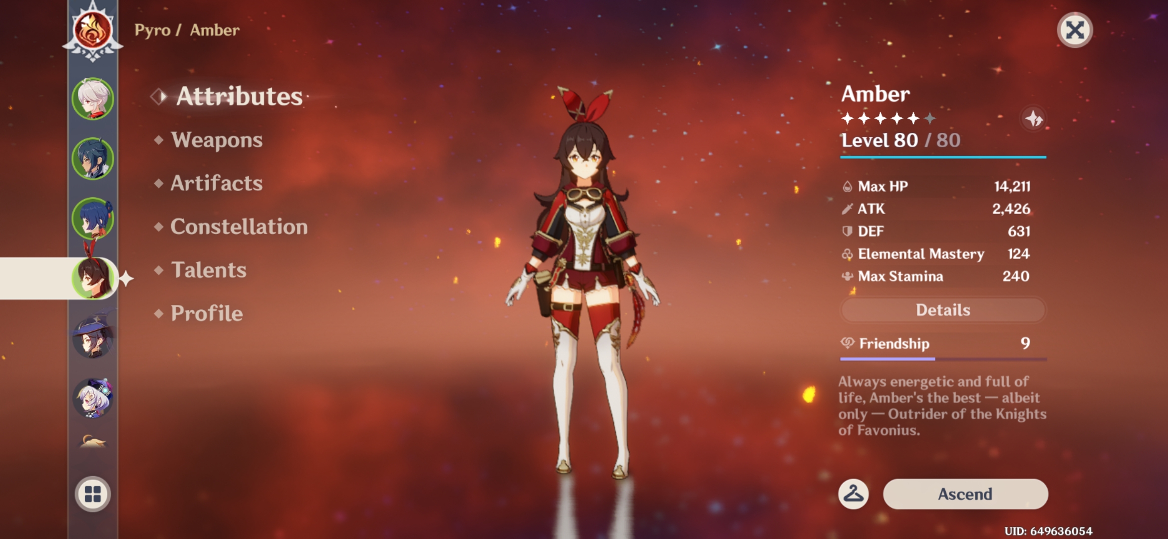 my amber build Genshin Impact | HoYoLAB