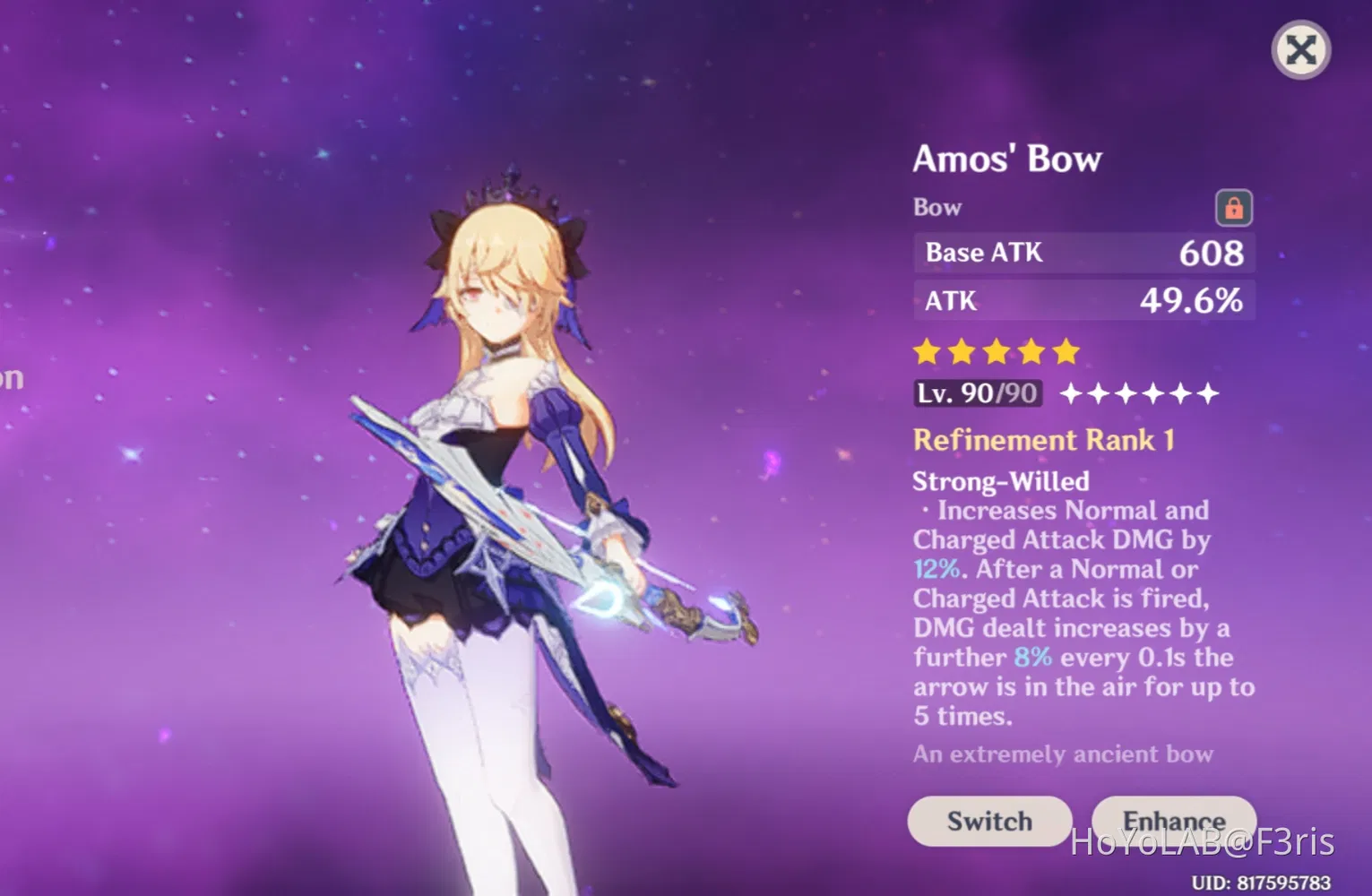 Fischl new skin with Amos' Bow is aesthetically pleasing 💜 Genshin Impact | HoYoLAB