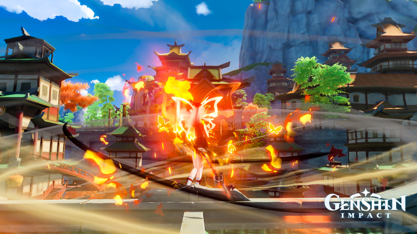 Fire Butterfly! Be free! Genshin Impact | HoYoLAB
