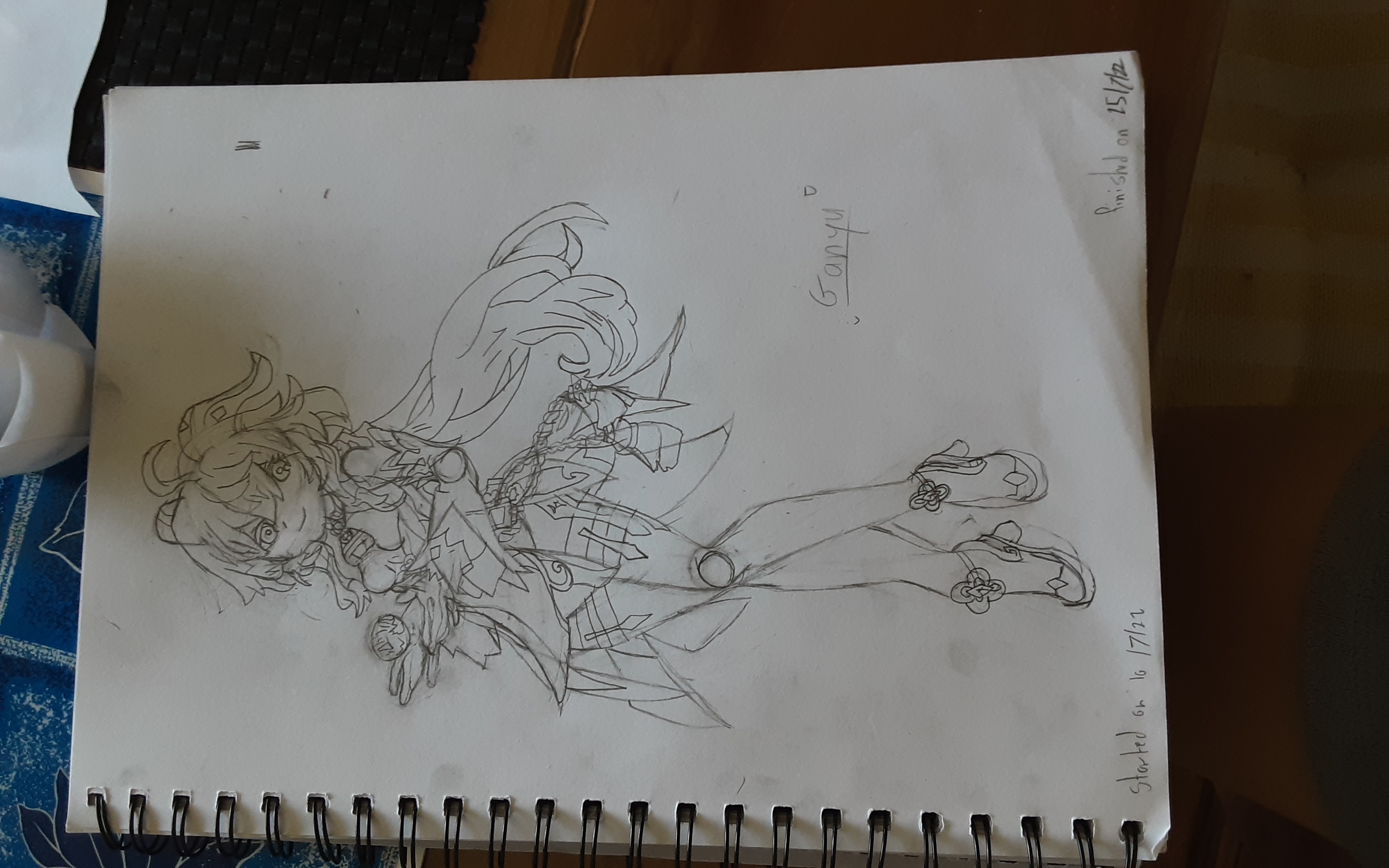 ganyu drawing Genshin Impact | HoYoLAB
