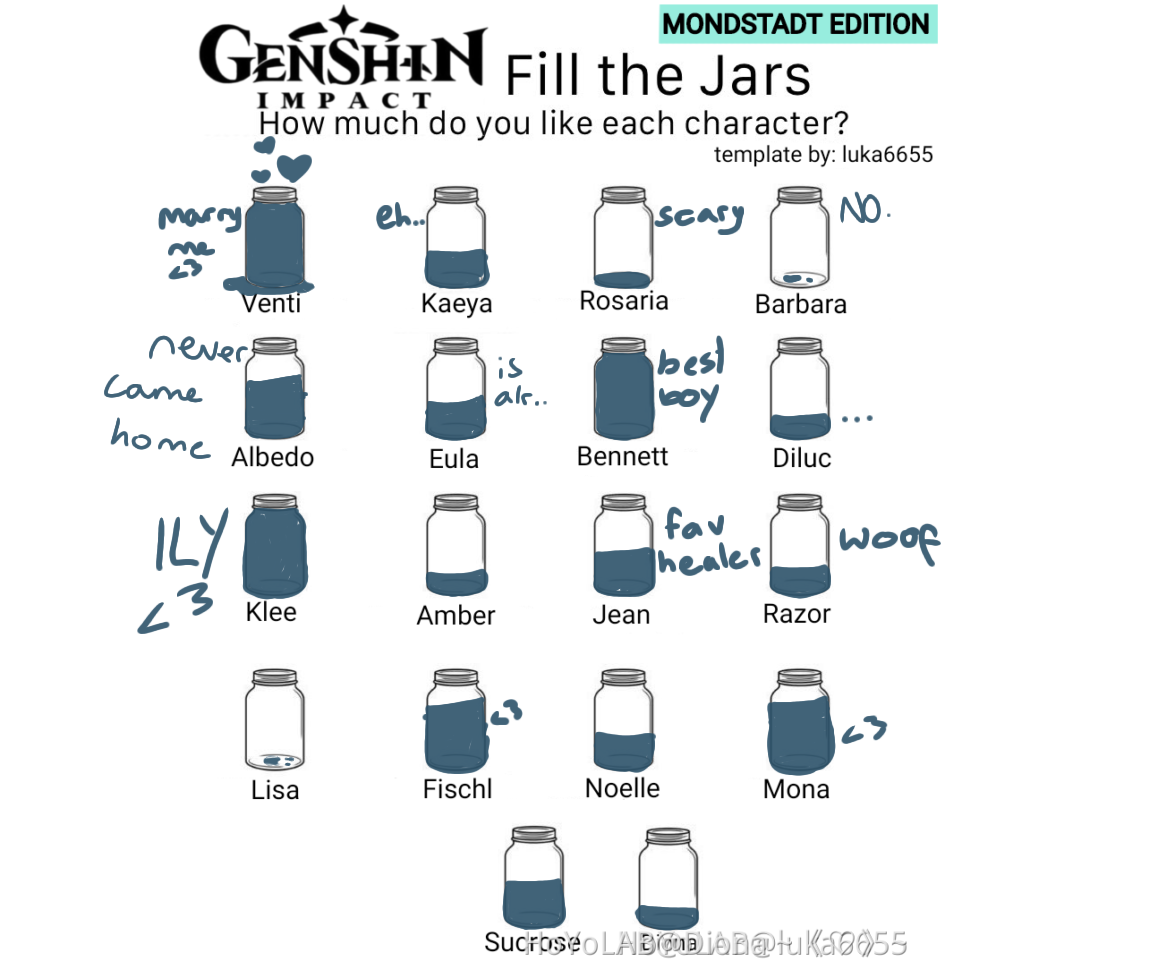 Fill the jars Genshin Impact | HoYoLAB